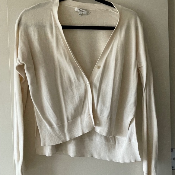 Madewell | Sweaters | Cream Knit Cardigan | Poshmark